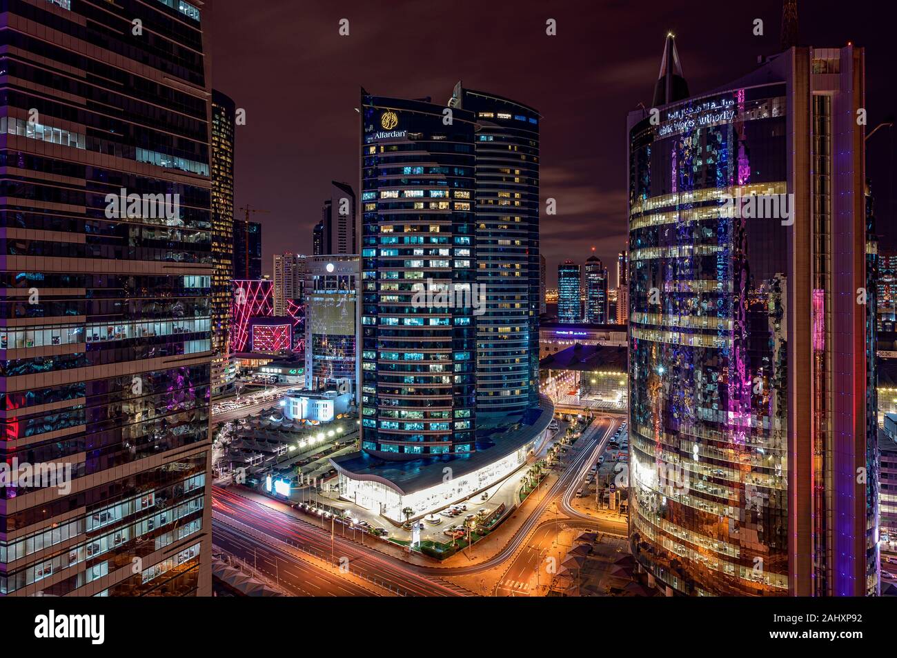 Beautiful night view of west bay area Stock Photo - Alamy