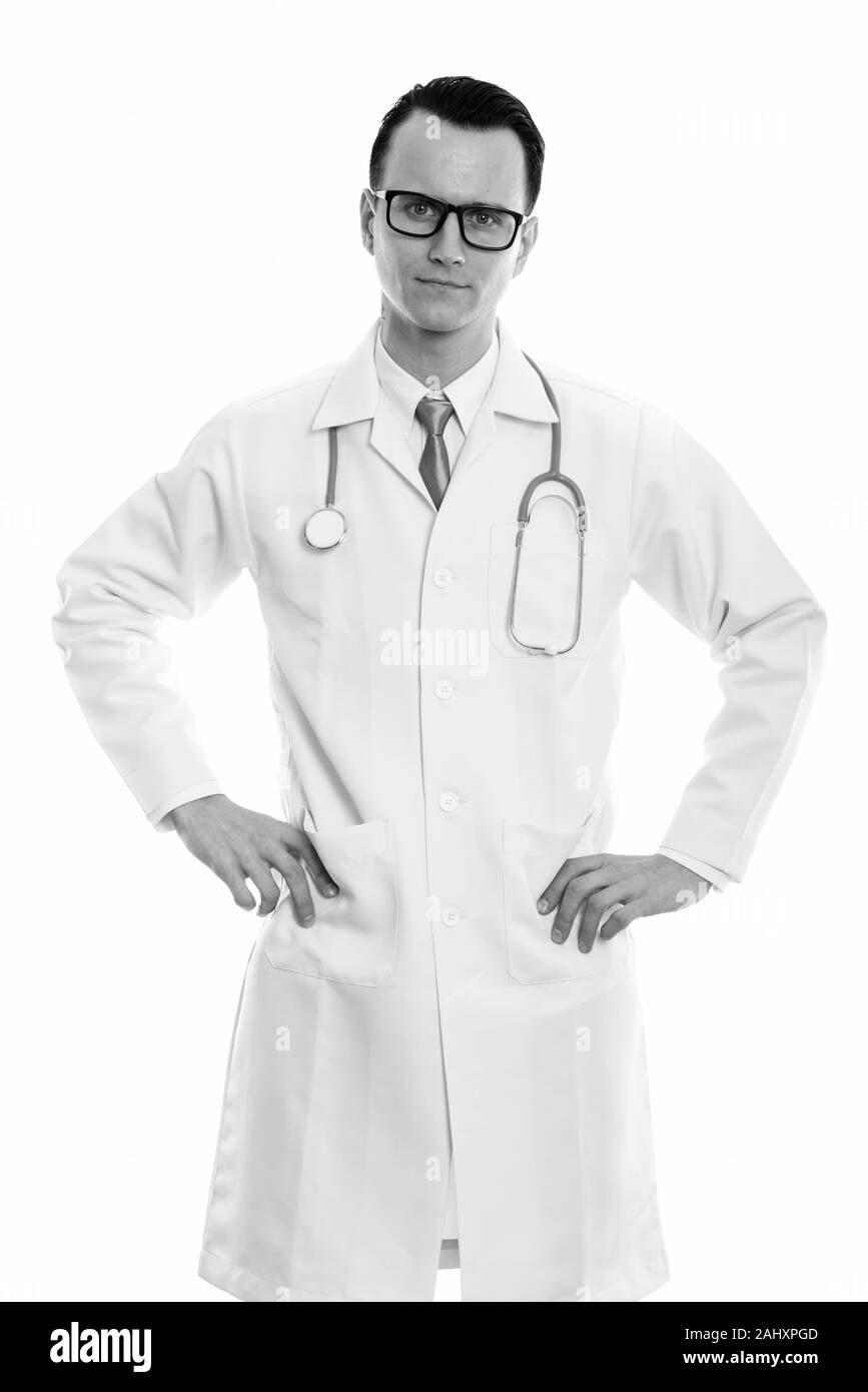 Young doctor standing hi-res stock photography and images - Alamy