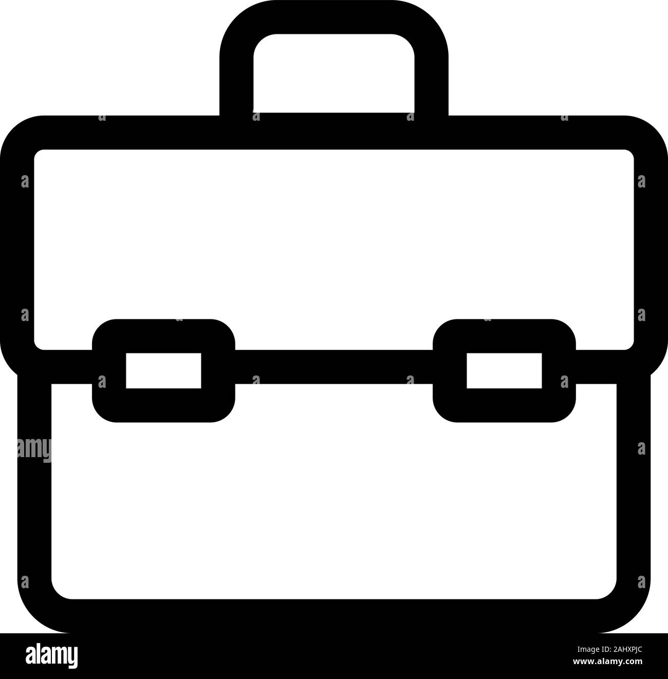 Men portfolio icon vector. Isolated contour symbol illustration Stock ...