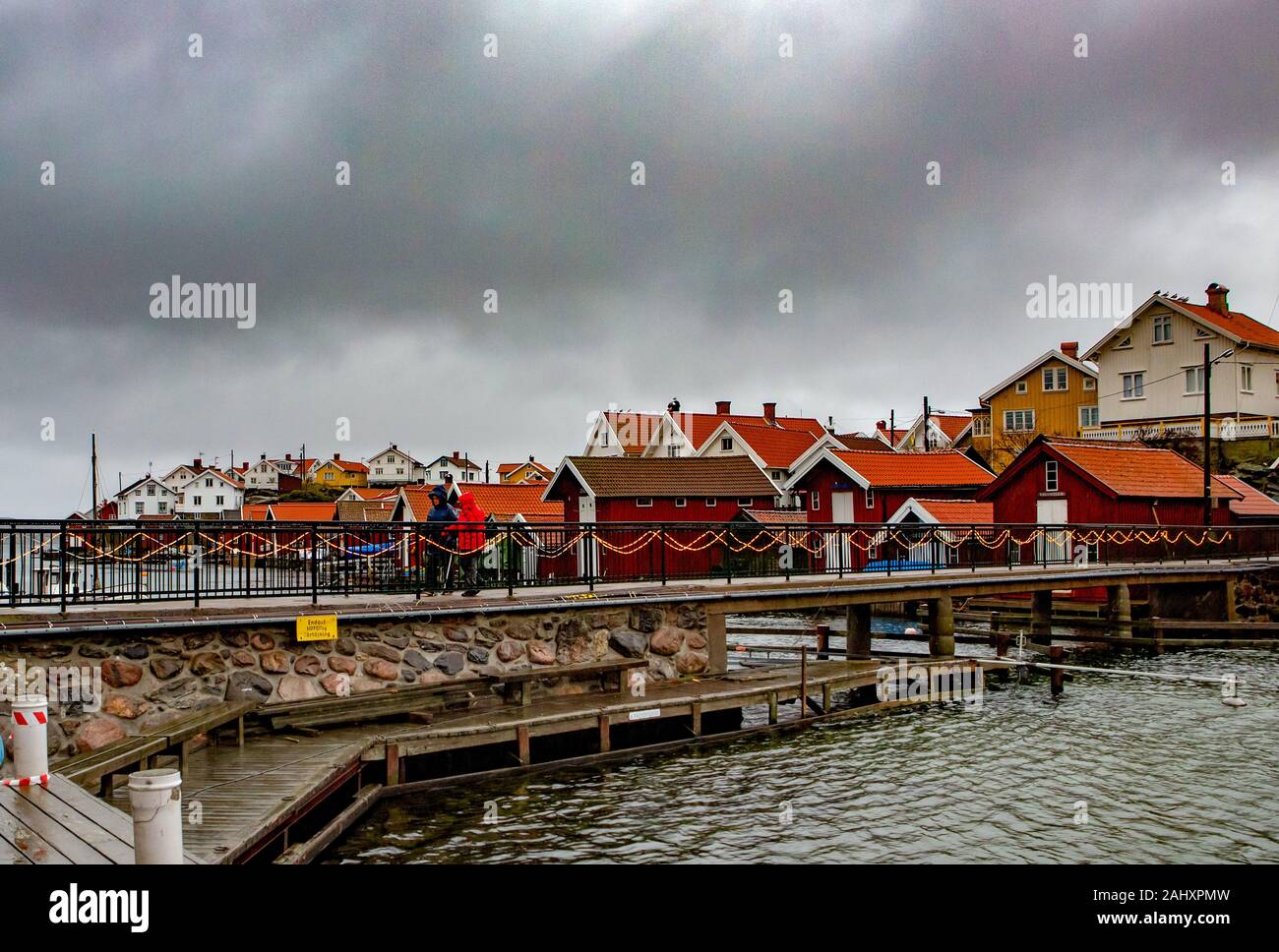 Gullholmen Hamnen village, Sweden Stock Photo - Alamy