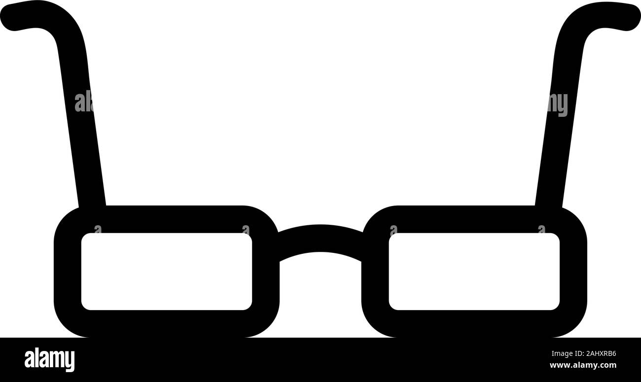 glasses for the view icon vector. Isolated contour symbol illustration ...
