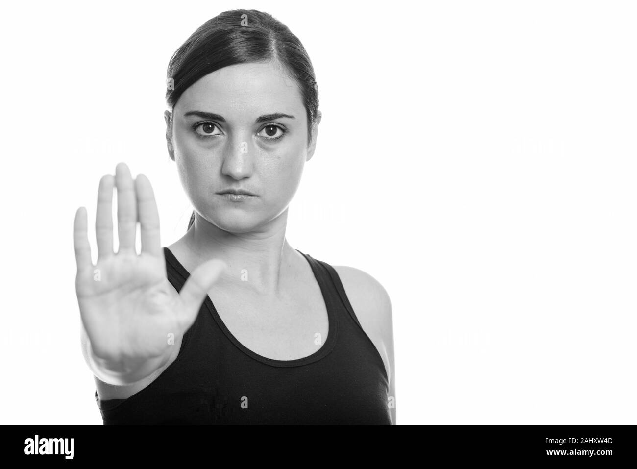 Woman angry gesture hi-res stock photography and images - Alamy
