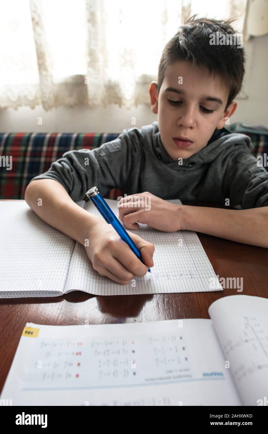 Mathematics homework hi-res stock photography and images - Alamy