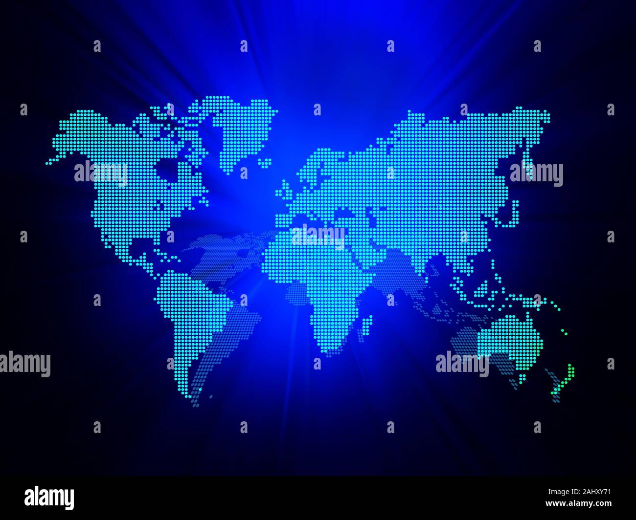 Dot art map hi-res stock photography and images - Alamy