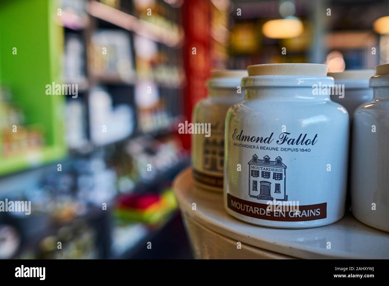 France, Côte d'Or, Beaune, Fallot mustard factory Stock Photo - Alamy