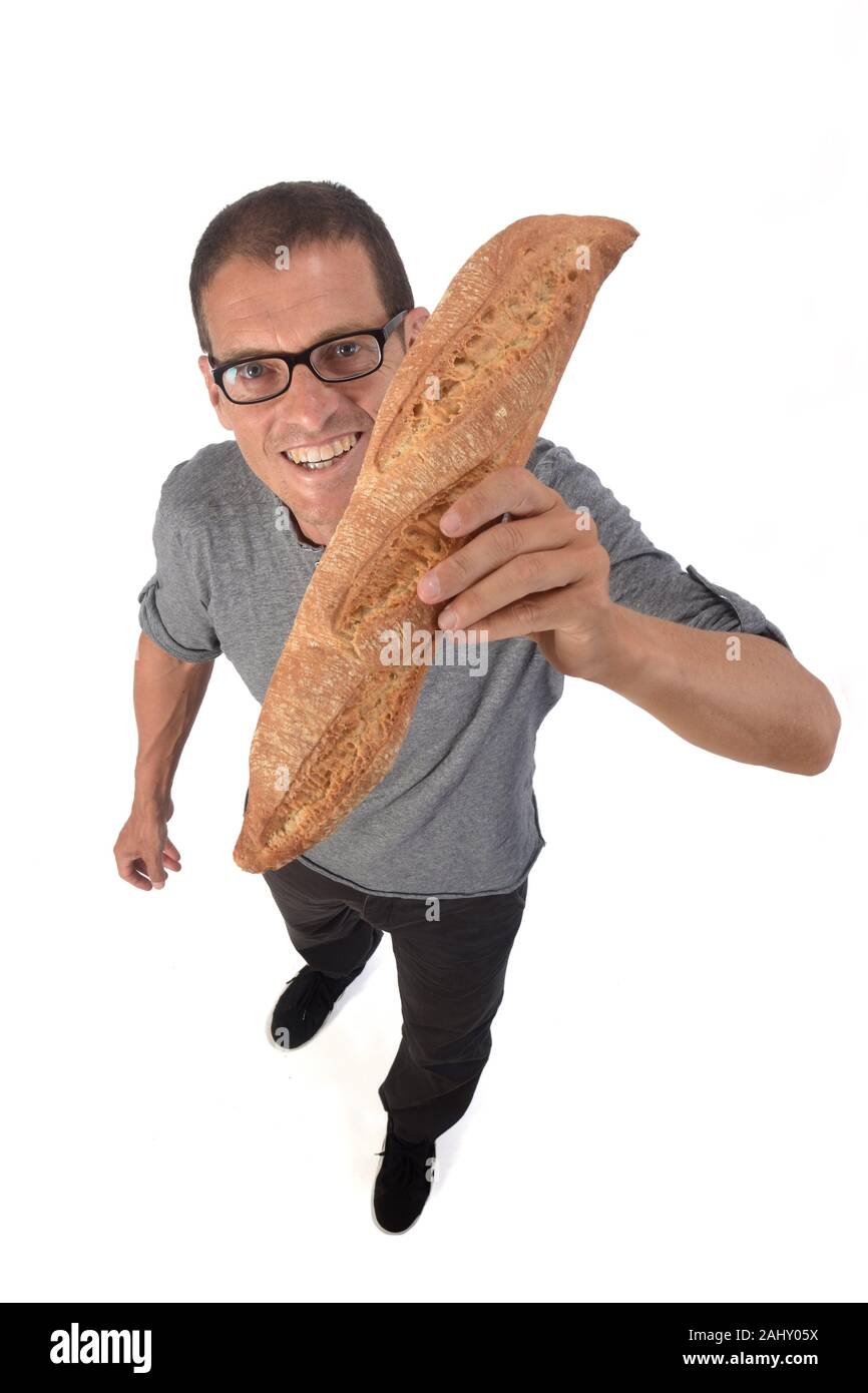 Man eating studio attractive Cut Out Stock Images & Pictures - Alamy