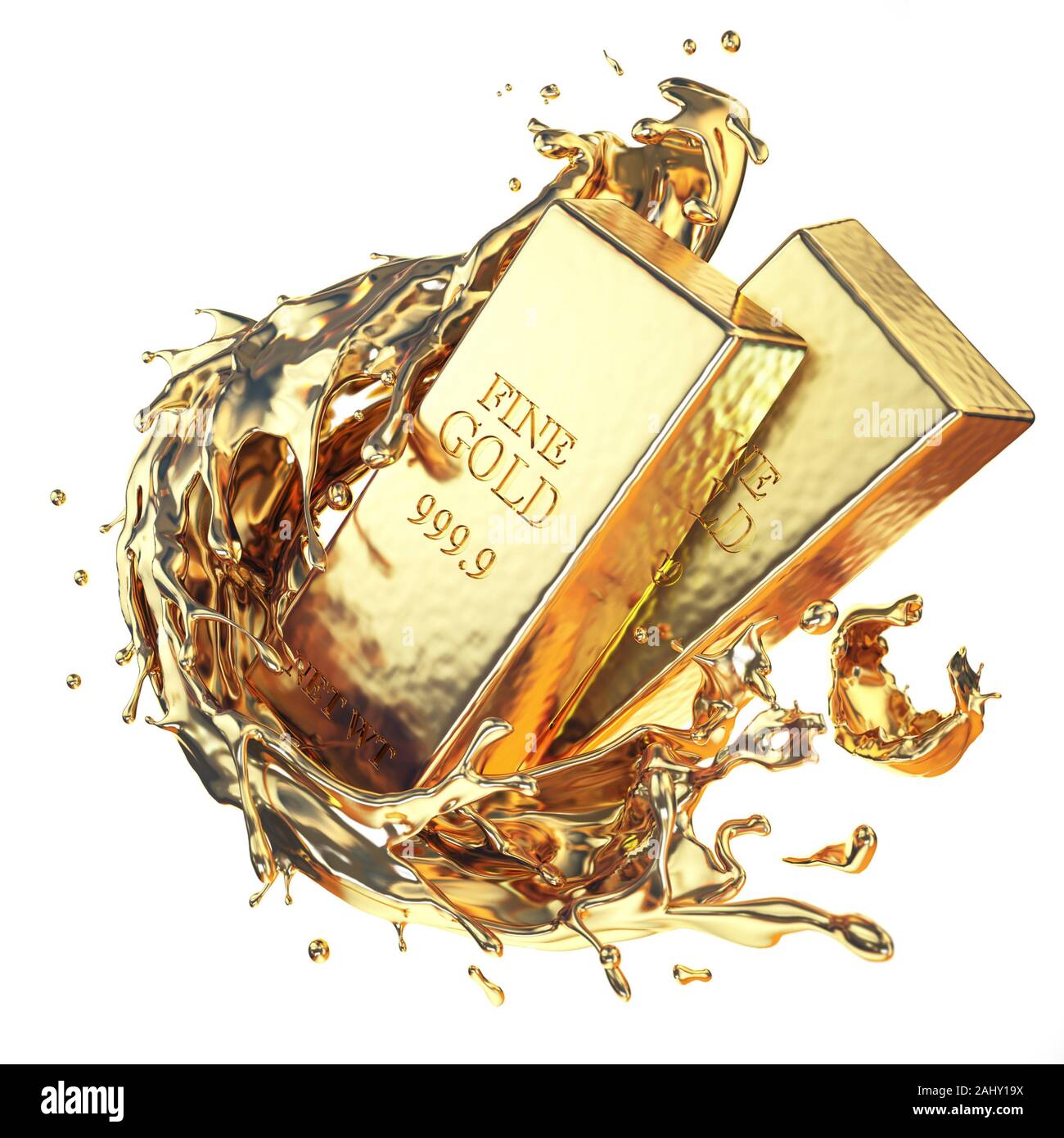 Gold flow Cut Out Stock Images & Pictures - Alamy