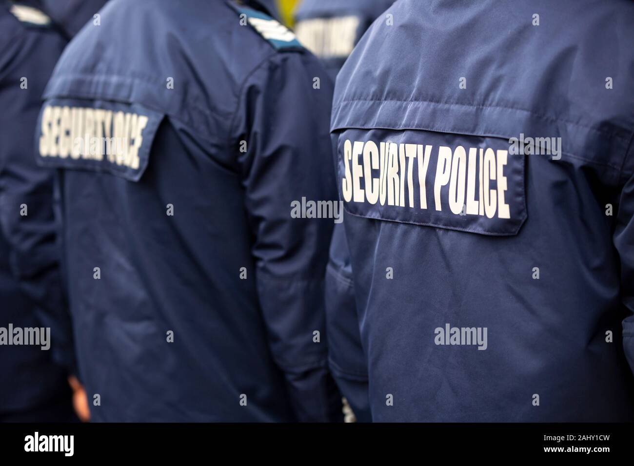 People in blue uniforms hi-res stock photography and images - Alamy
