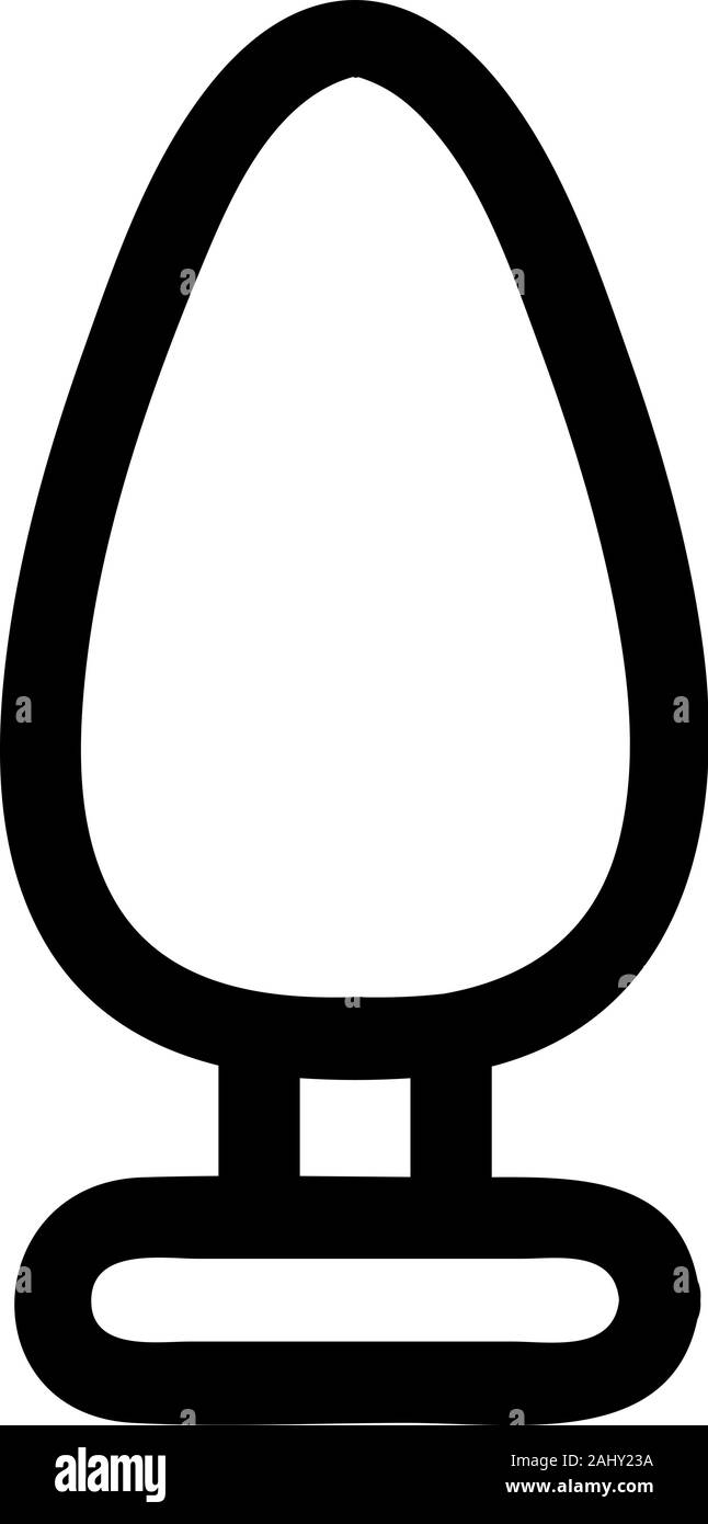 cork icon vector. Isolated contour symbol illustration Stock Vector ...