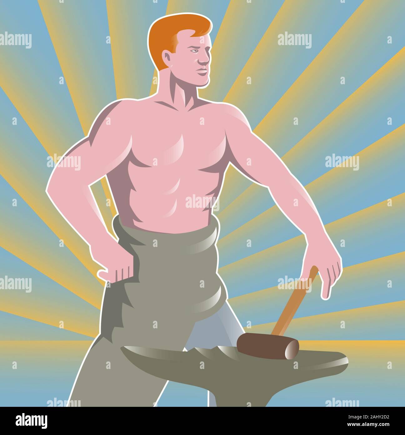 Blacksmith Illustration High Resolution Stock Photography and Images ...