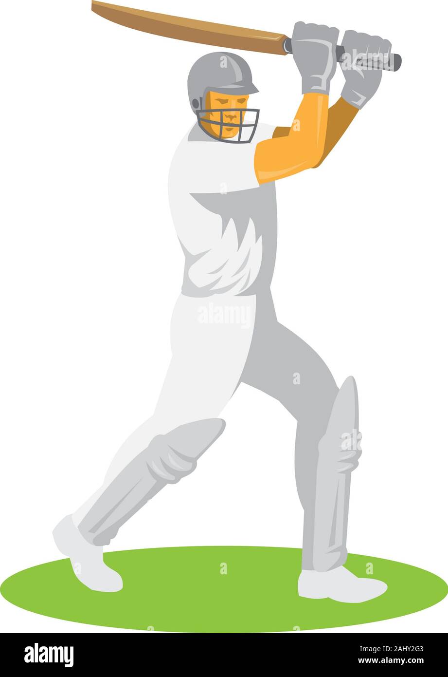 Cricket bat vector hi-res stock photography and images - Alamy
