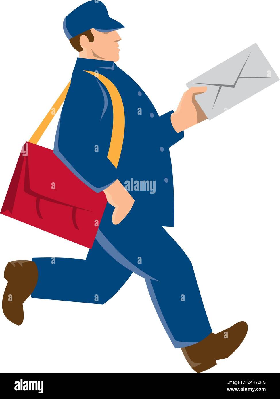 Man envelope retro hi-res stock photography and images - Alamy