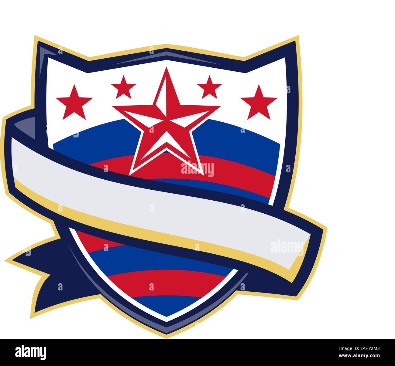 Shield star stripes hi-res stock photography and images - Alamy