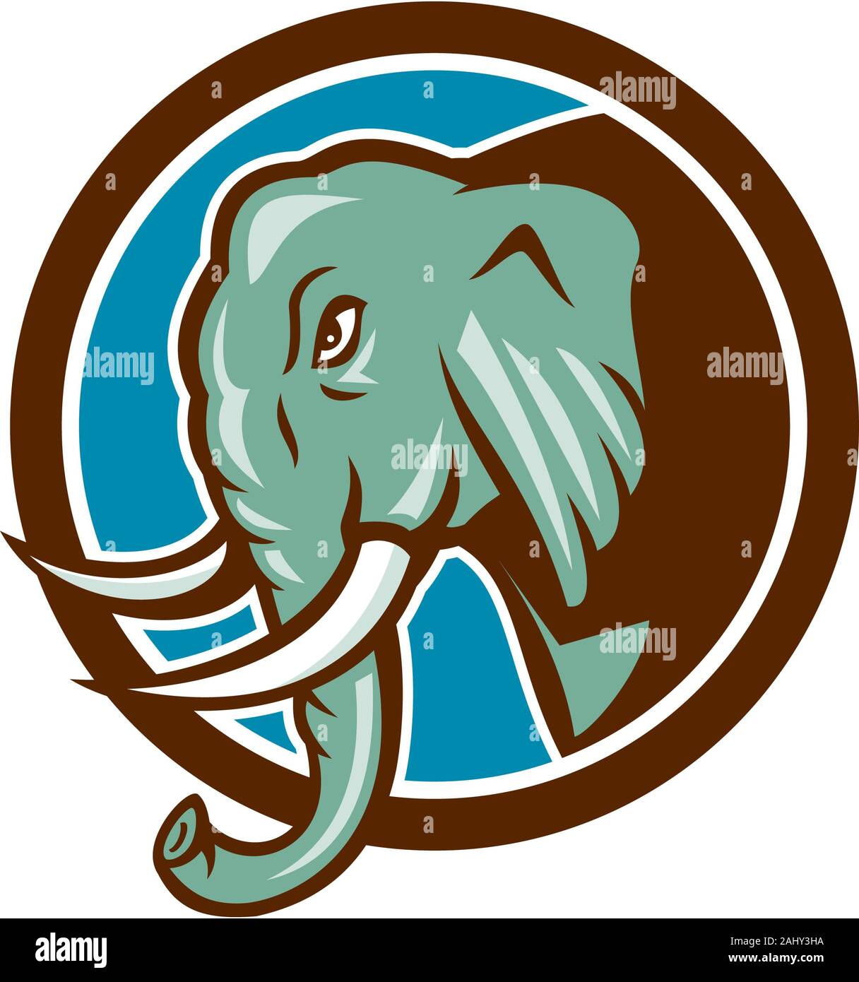 Cartoon head of an elephant hi-res stock photography and images - Alamy
