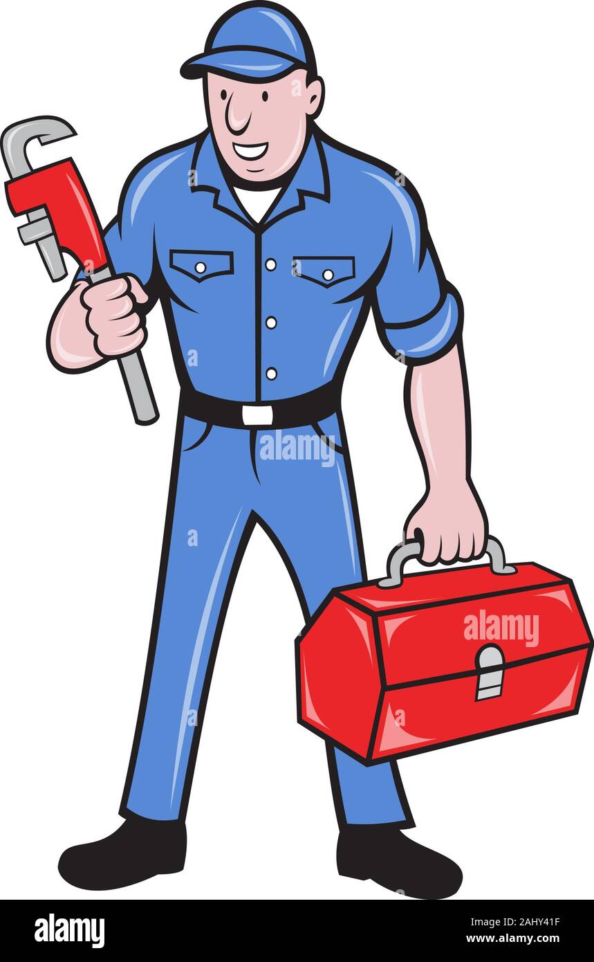 Repairman cartoon hi-res stock photography and images - Alamy