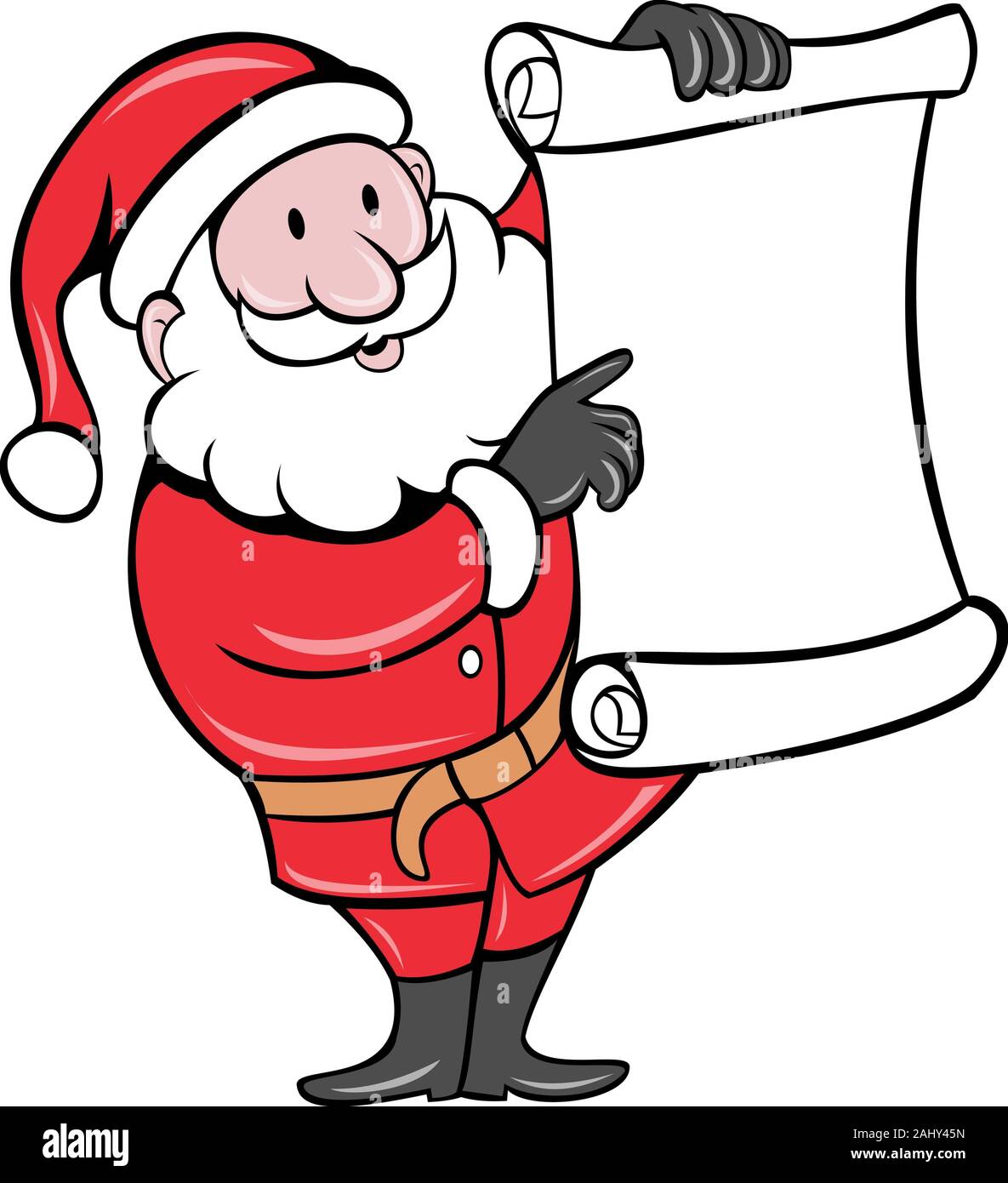 Cartoon illustration father christmas hi-res stock photography and ...
