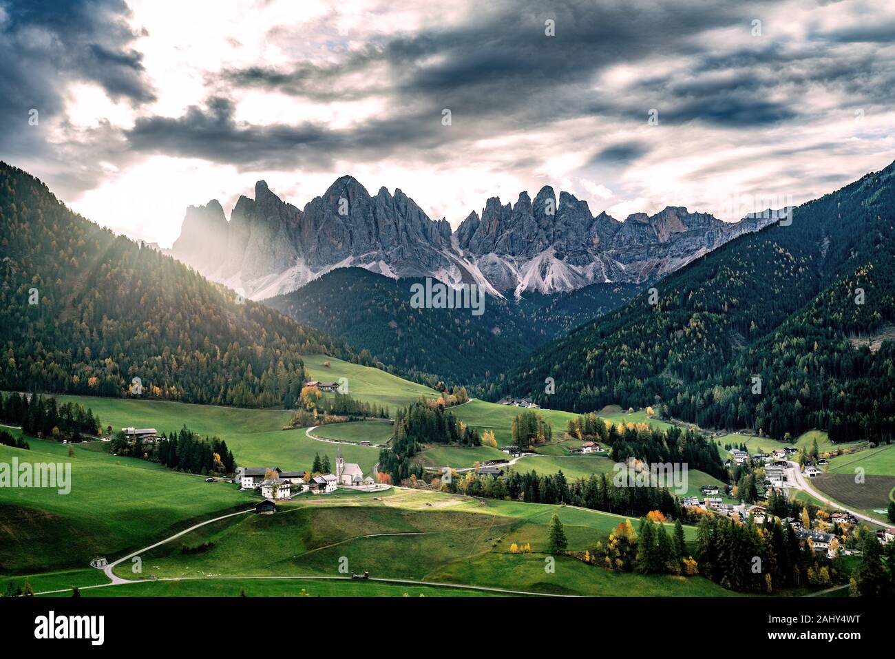 St magdalena in villnoess valley hi-res stock photography and images ...
