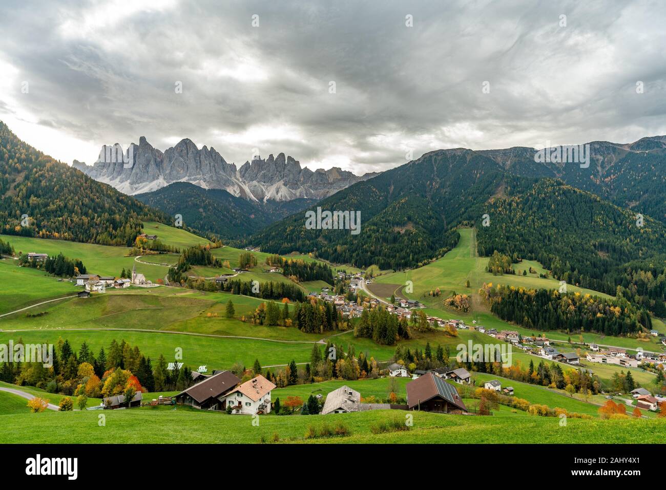 Funes valley villnoss hi-res stock photography and images - Alamy