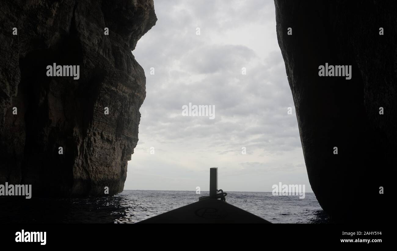 Malta Gozo island trip by ferry and Azure Window Ruins Stock Photo - Alamy