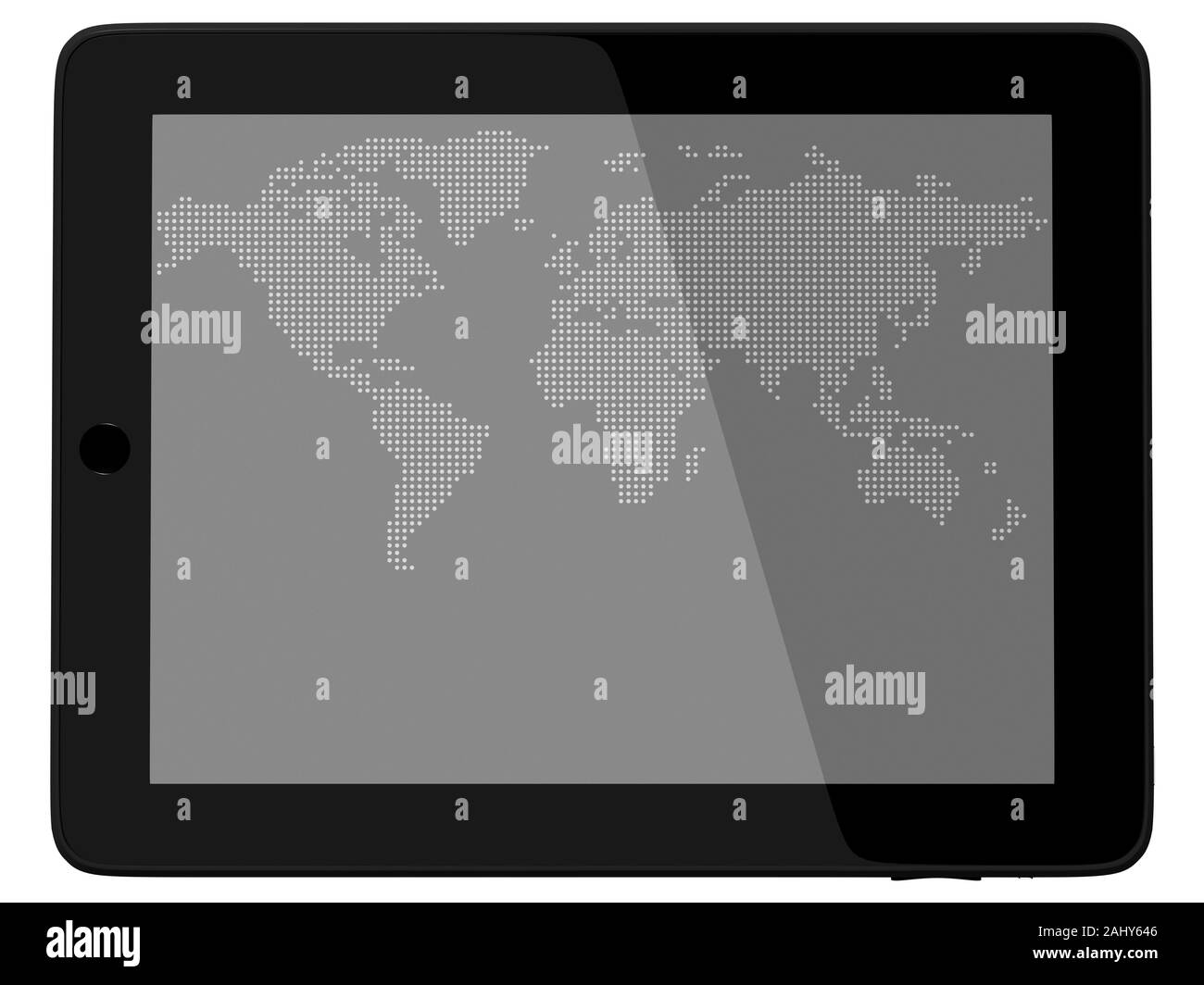 Digital earth map Black and White Stock Photos & Images - Alamy
