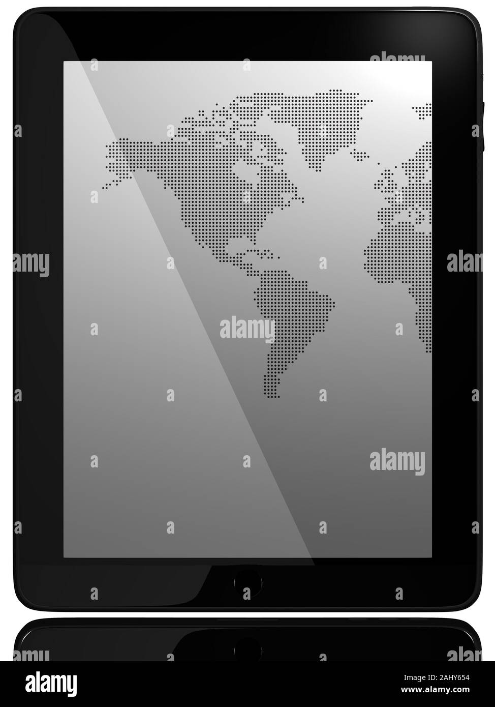 Digital earth map Black and White Stock Photos & Images - Alamy
