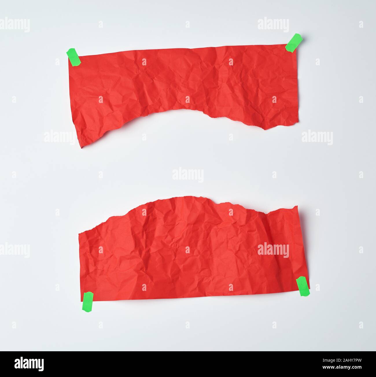 White blank paper ripped in half hi-res stock photography and images ...