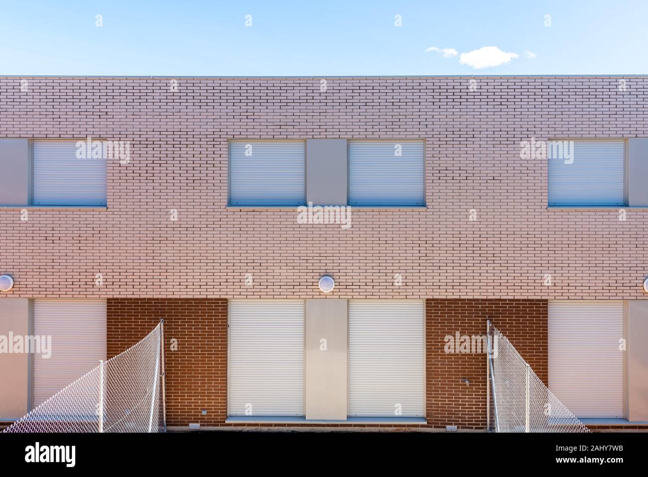 Modern residential building made of brick hi-res stock photography and ...