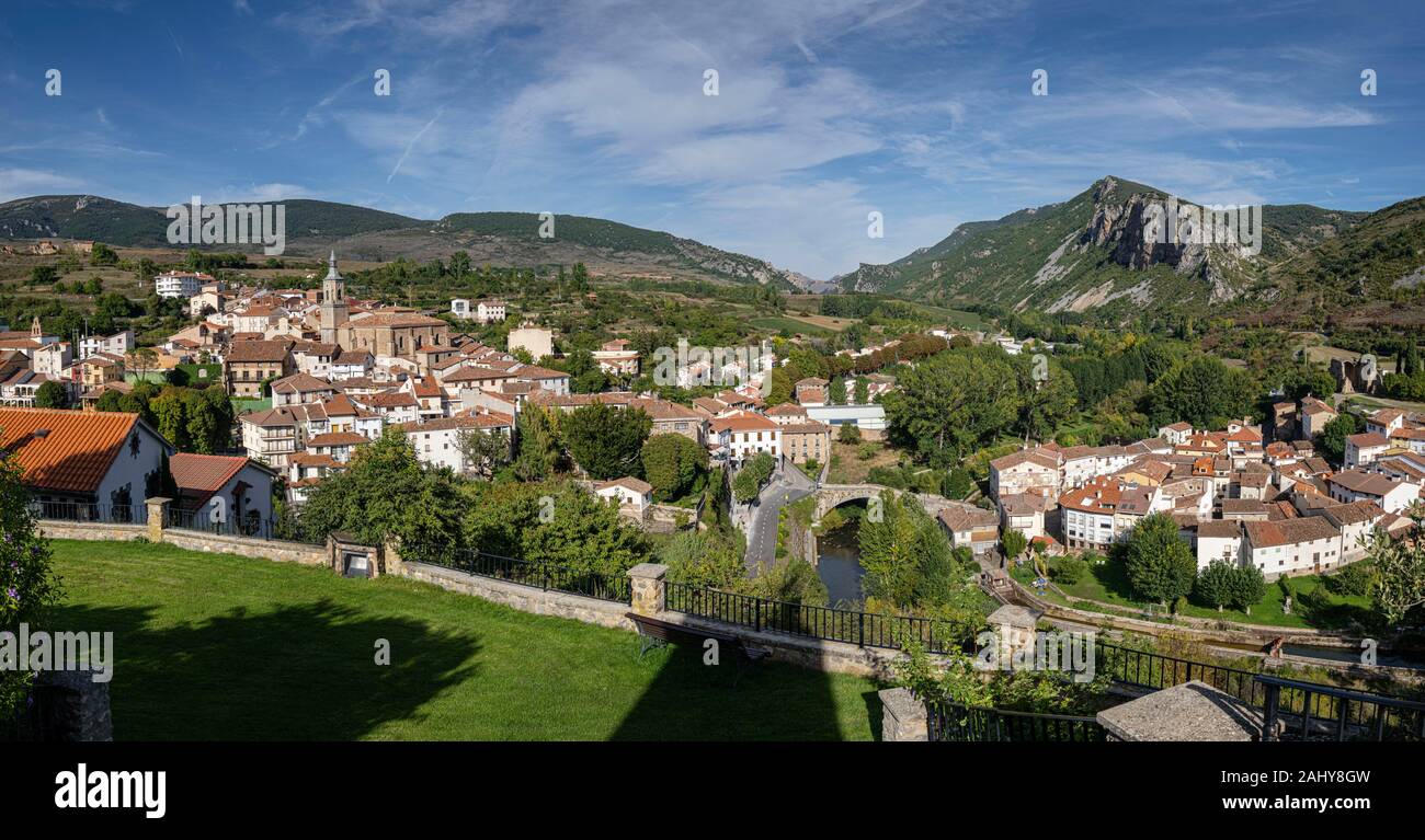 Torrecilla en Cameros, desde el Corazón de Jesús, La Rioja, Spain Stock ...