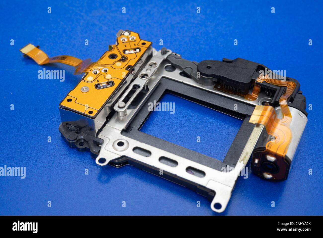 Camera shutter part. Electronic shutter device component of electronic ...