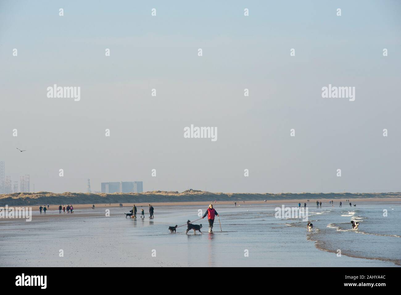 Wind farm off river tees hi-res stock photography and images - Alamy