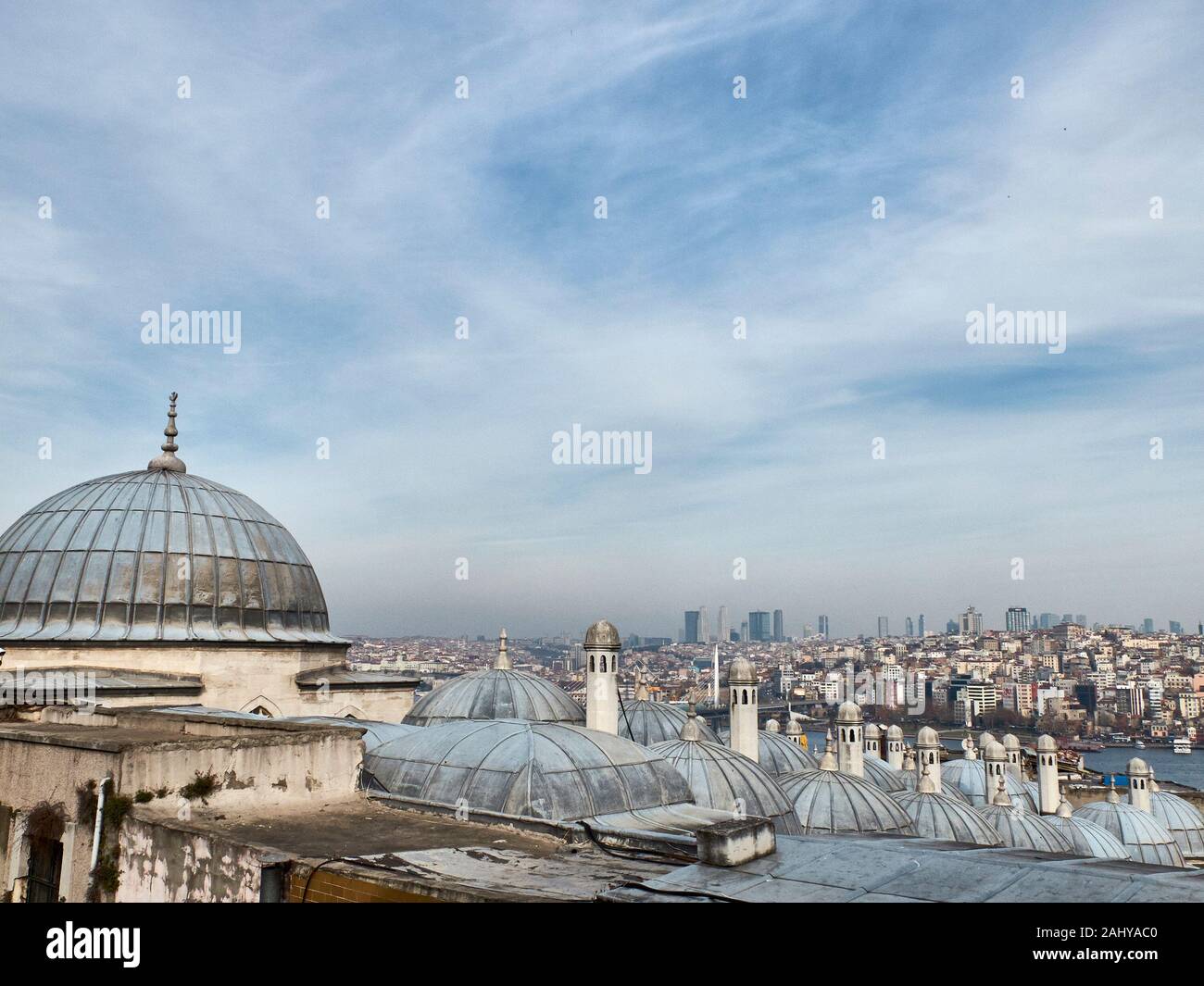 Suleymaniye Mosque Complex and panorama of Istanbul Stock Photo - Alamy