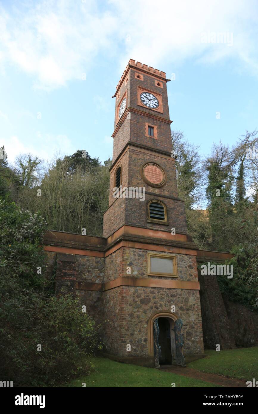 The Tank clock on the Malvern hills, Worcestershire, England, UK Stock ...