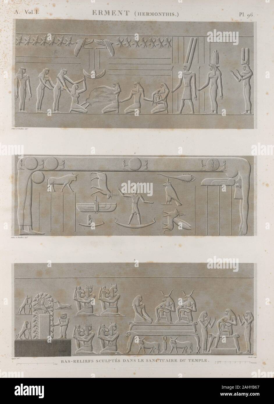 Armant temple relief hi-res stock photography and images - Alamy