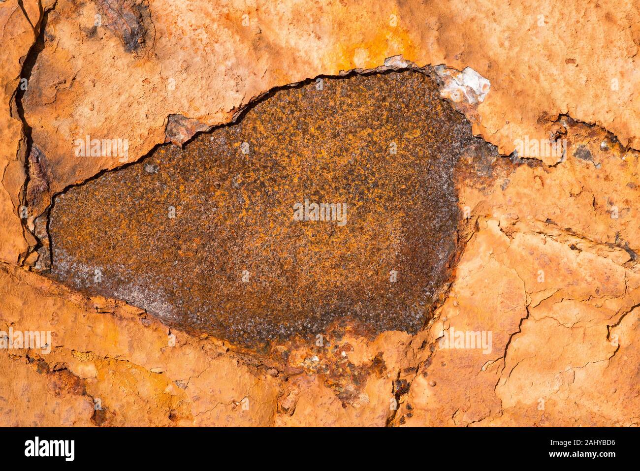 Metal sheet in a very bad and rusty condition Stock Photo - Alamy