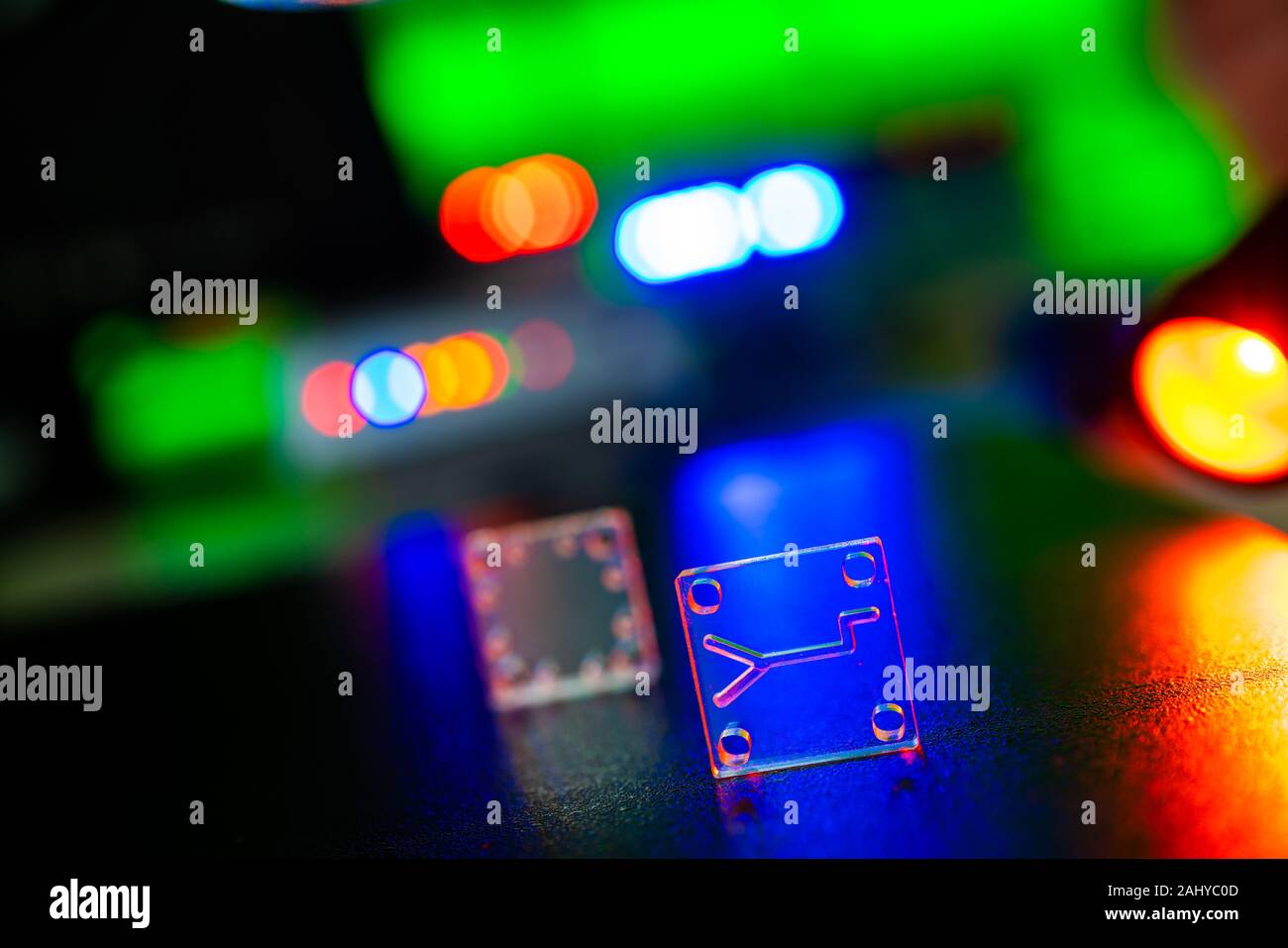 microfluidic device Instrument that uses micro amounts of fluid on a ...