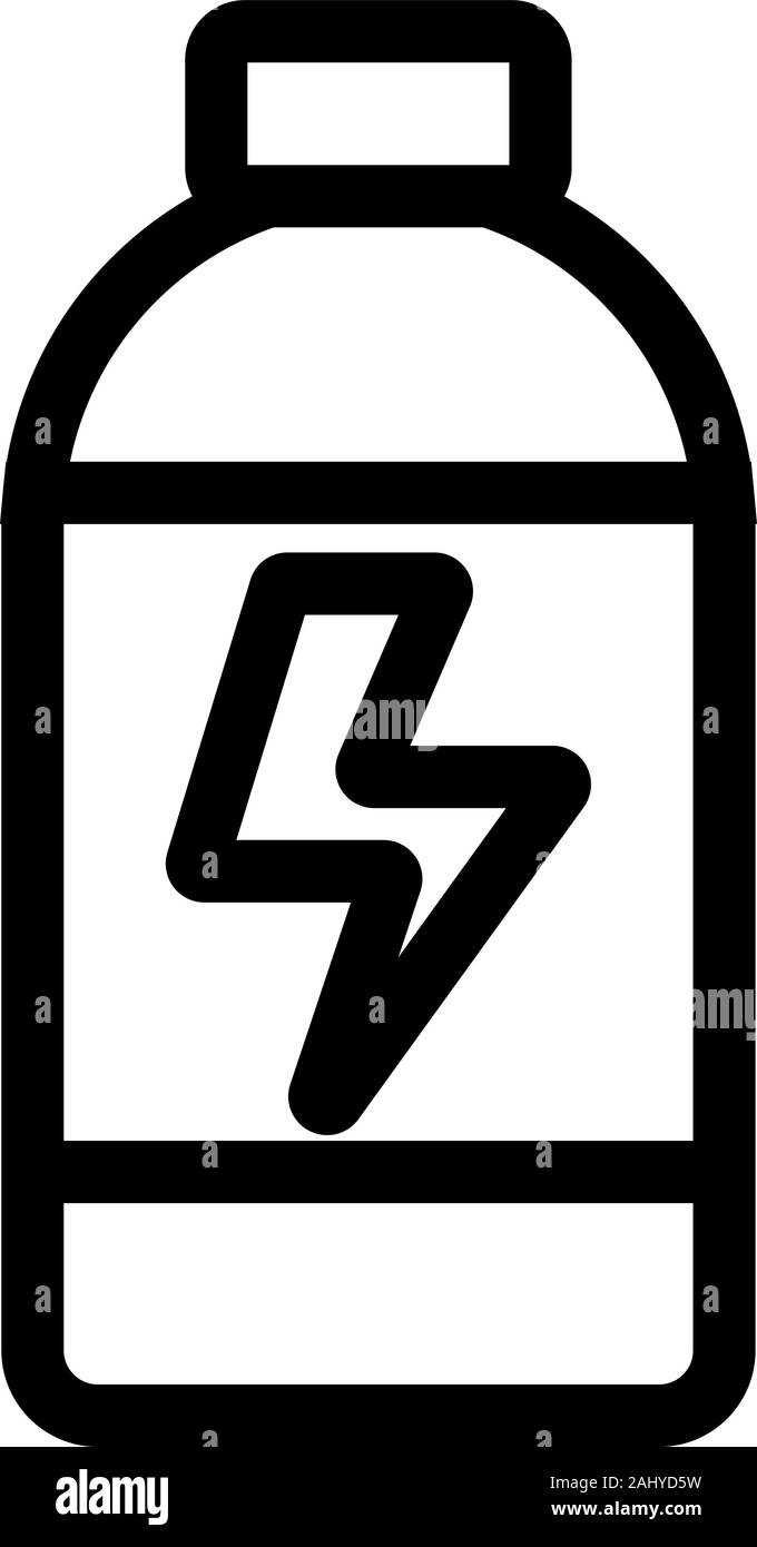 Energy drink icon vector. Isolated contour symbol illustration Stock ...