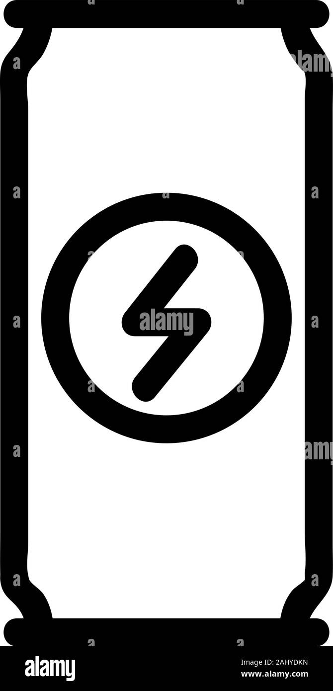 Energy drink icon vector. Isolated contour symbol illustration Stock ...