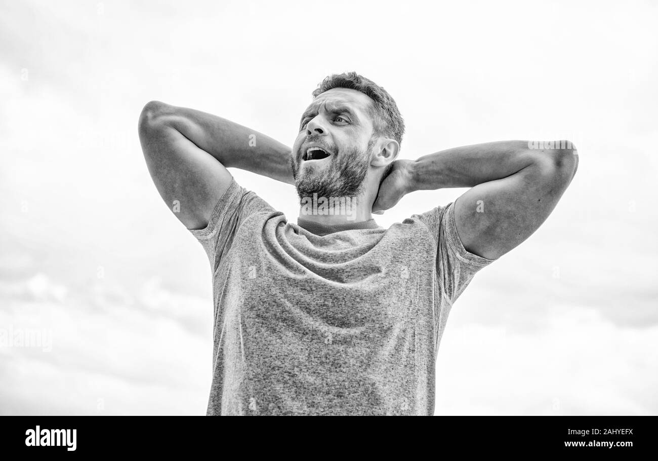 Handsome strong guy isolated on white. Male beauty and healthy body ...