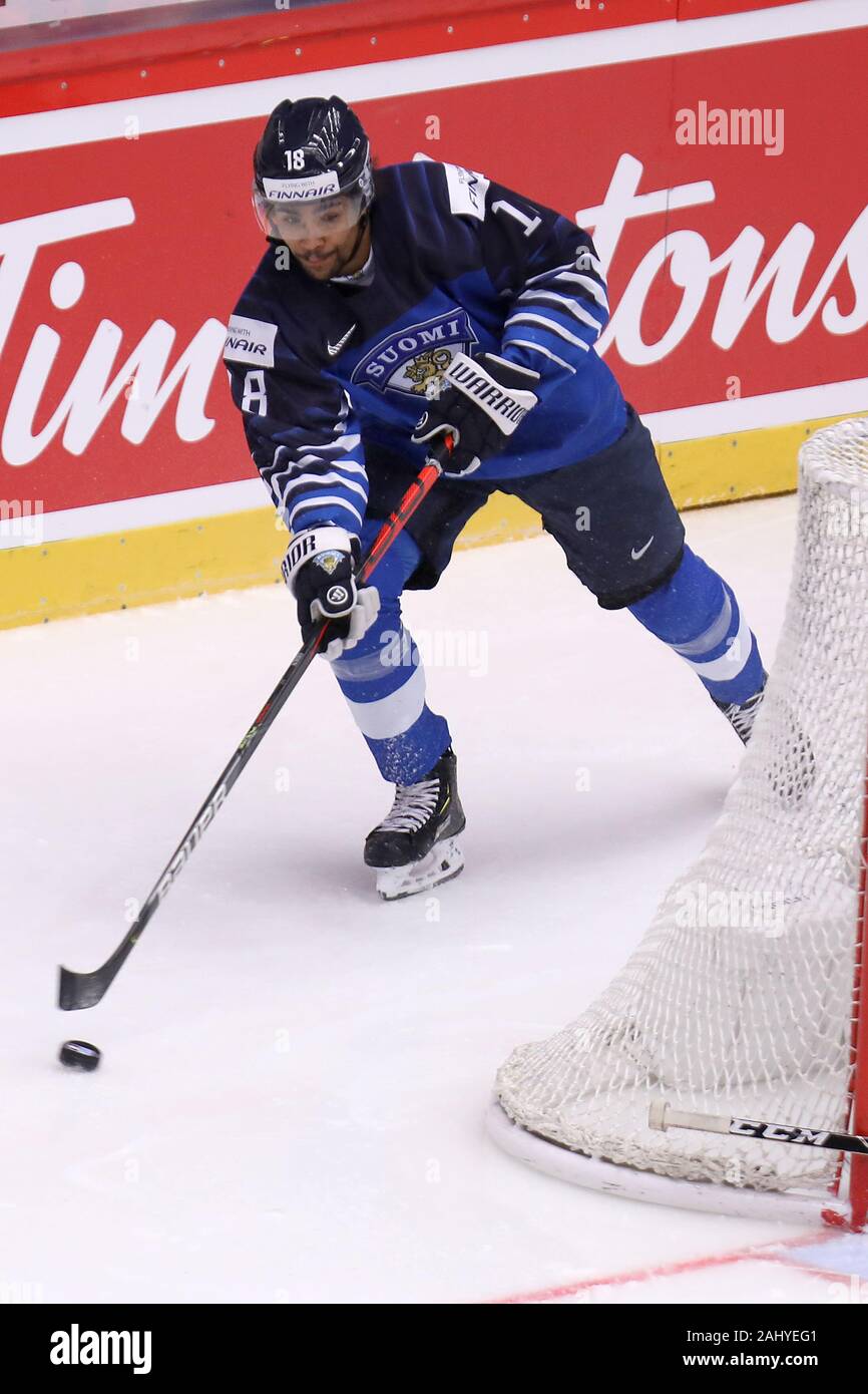 Joonas Oden (FIN) in action during the 2020 IIHF World Junior Ice Hockey Championships Group A ...