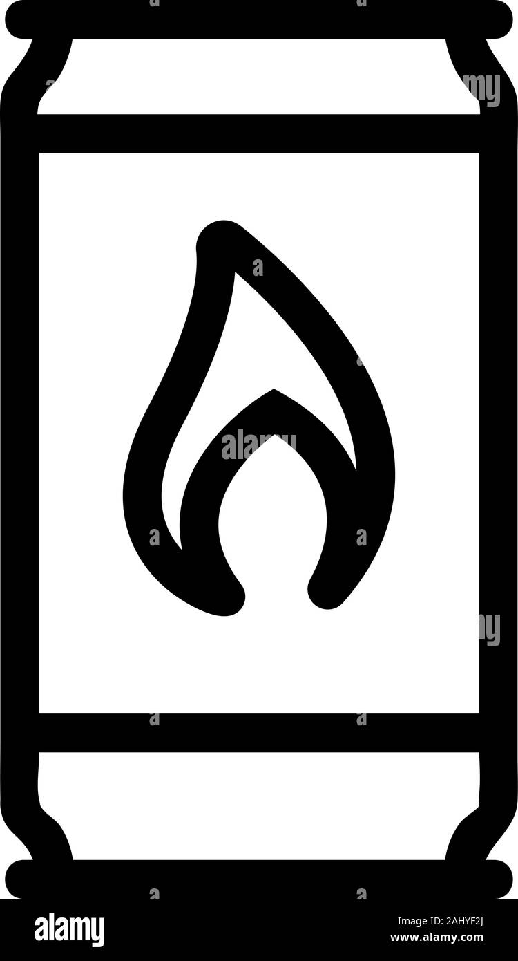 Energy drink icon vector. Isolated contour symbol illustration Stock ...