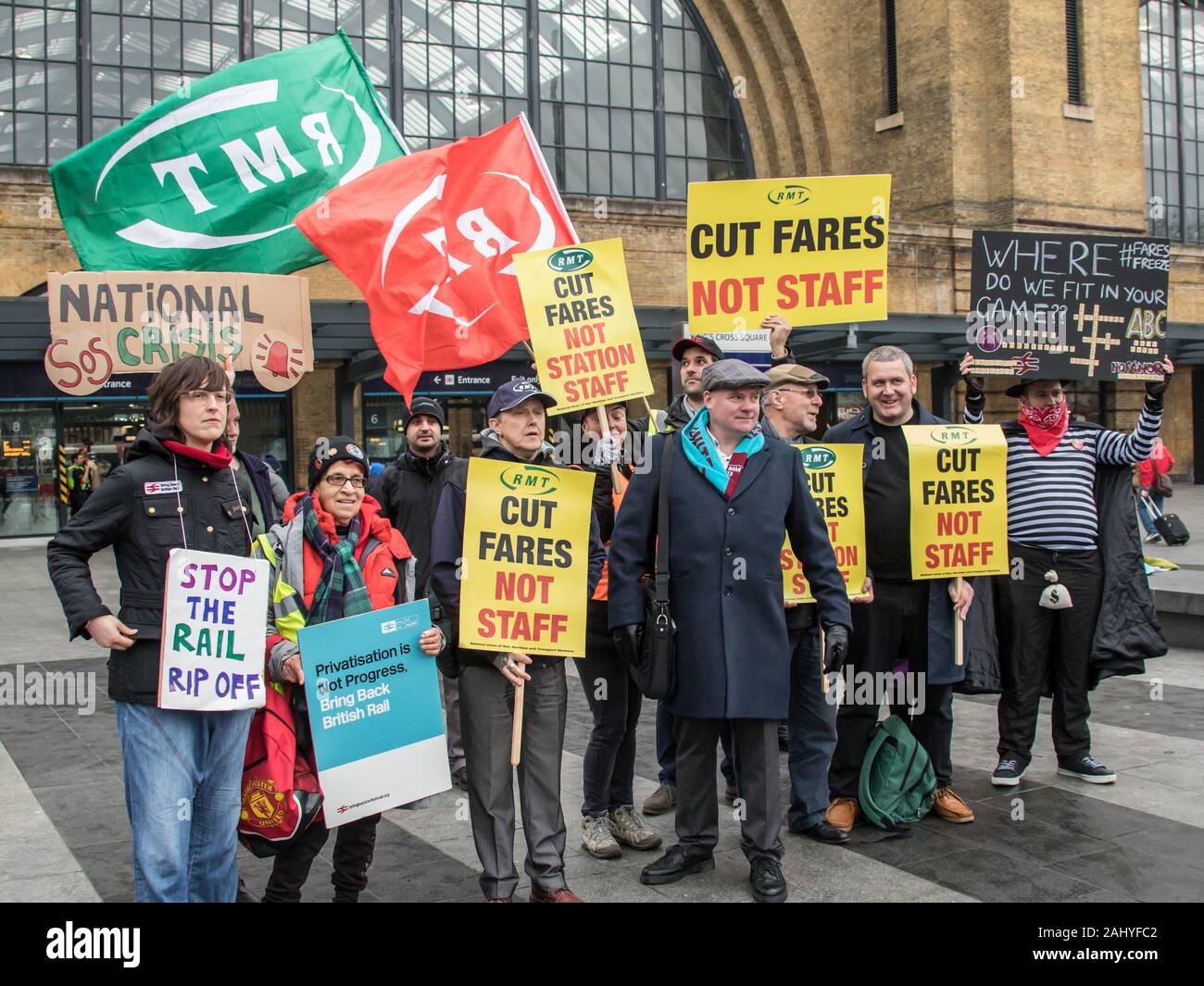 London, UK. 2 January,2020. Steve Hedley, Assistant General Secretary ...