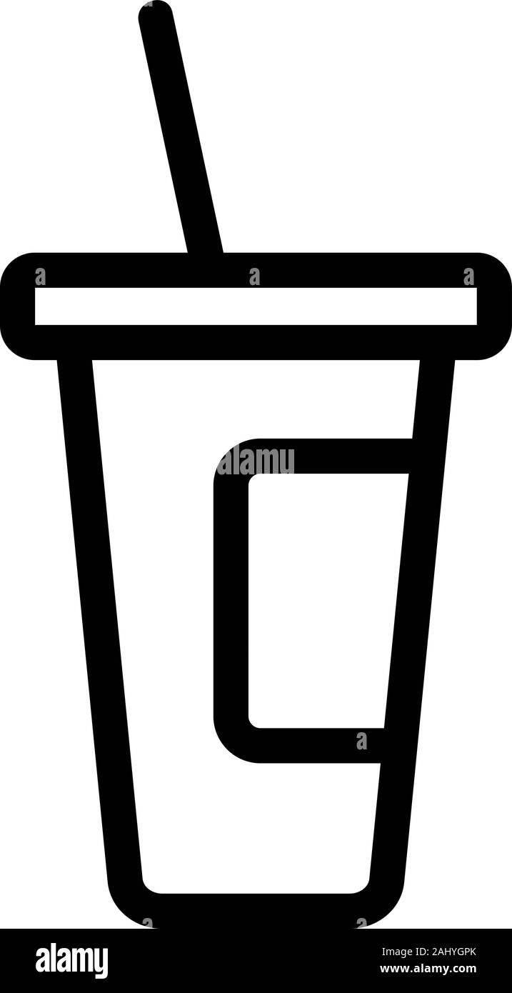 Energy drink icon vector. Isolated contour symbol illustration Stock ...