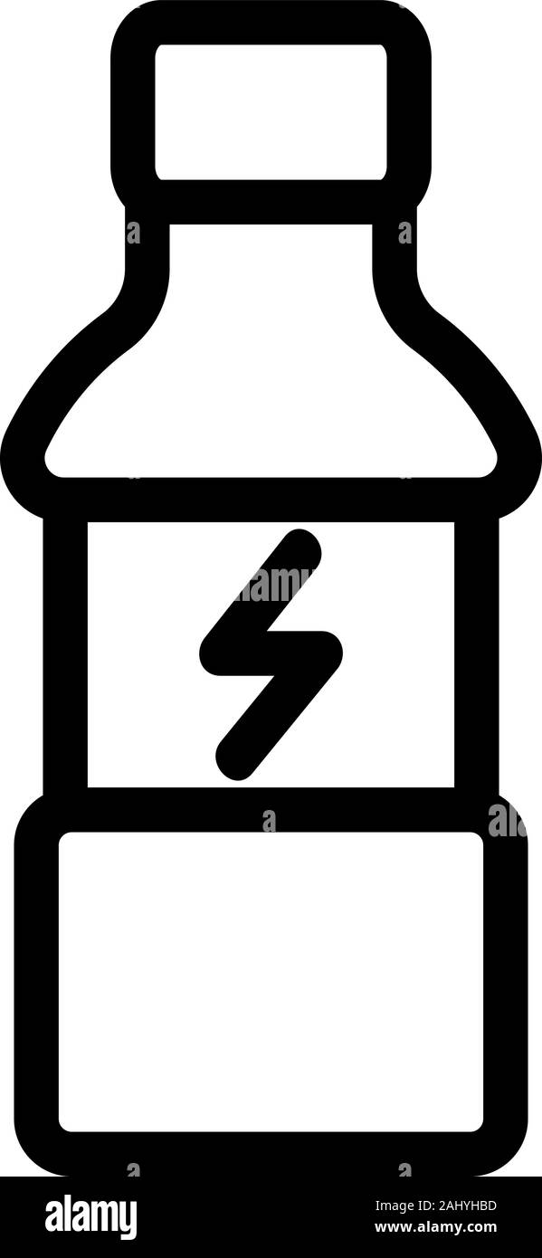 Energy drink icon vector. Isolated contour symbol illustration Stock ...
