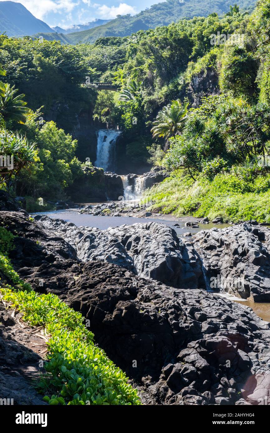 The famous Oheo Pools in Maui, Hawaii Stock Photo - Alamy