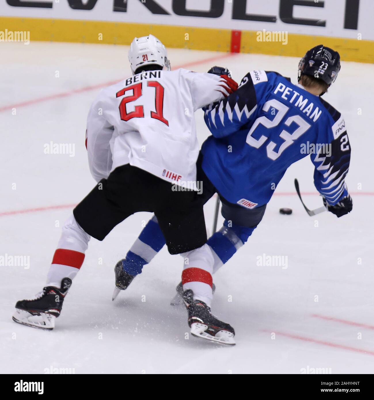 L-R Tim Berni (SUI) and Ville Petman (FIN) in action during the 2020 ...