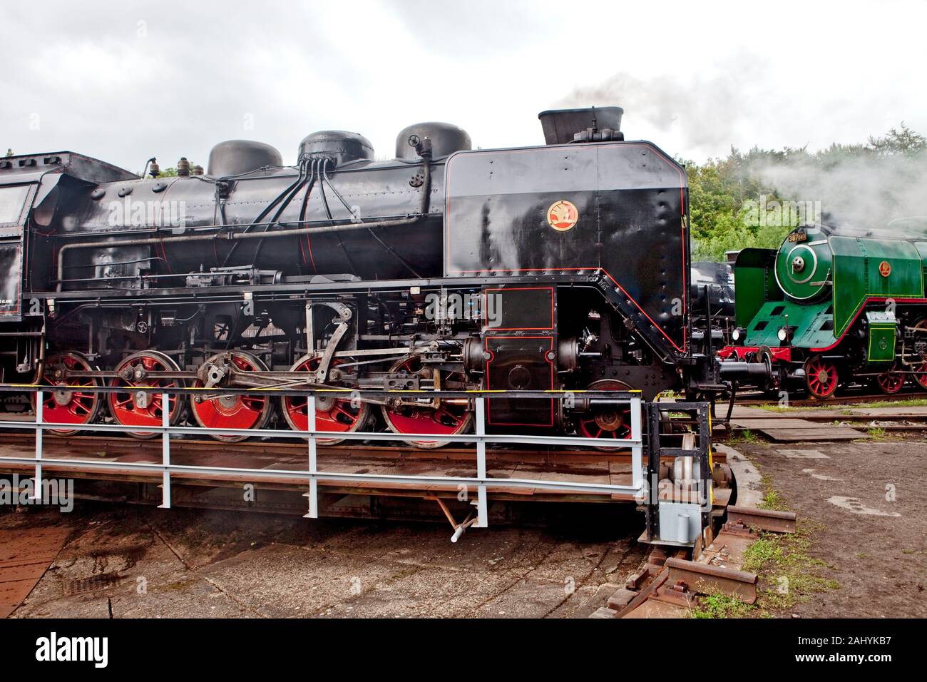 czech republic - historic steam locomotives Stock Photo - Alamy