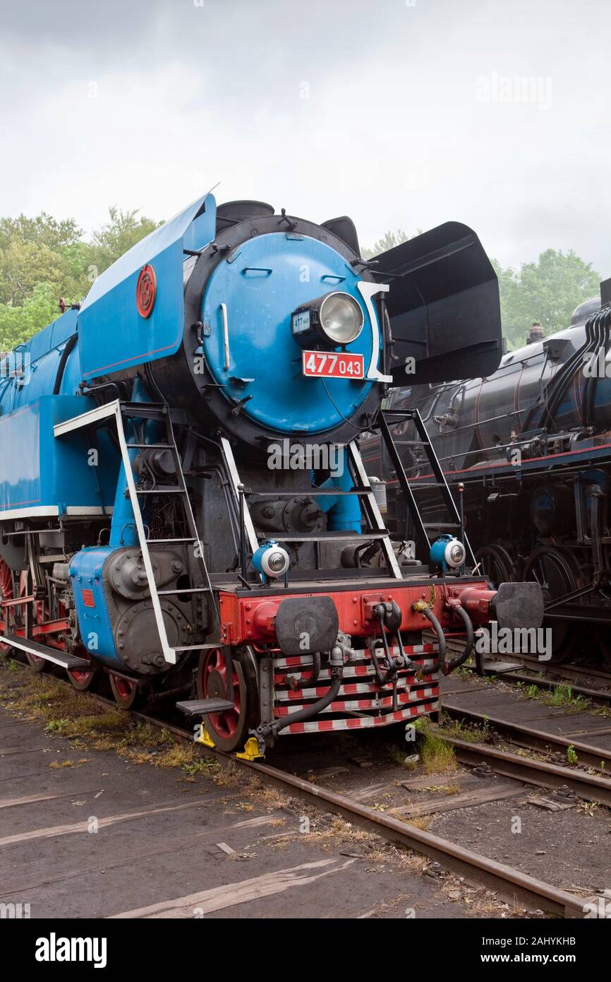 czech republic - historic steam locomotives Stock Photo - Alamy