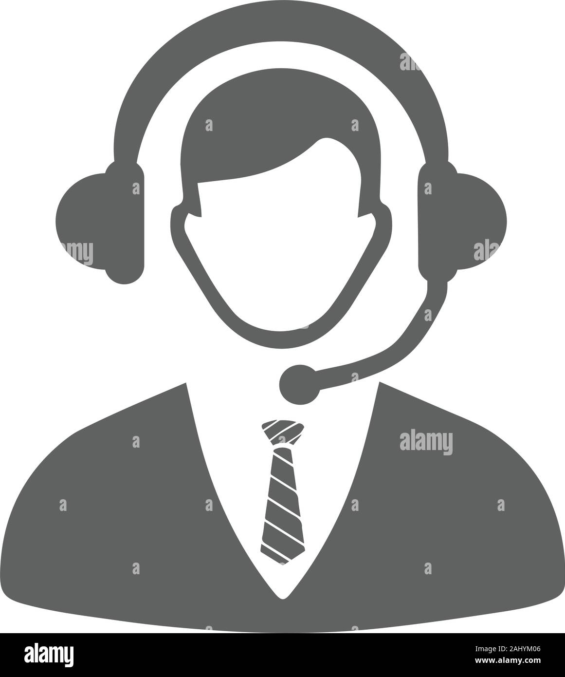 Call center customer service logo Black and White Stock Photos & Images ...