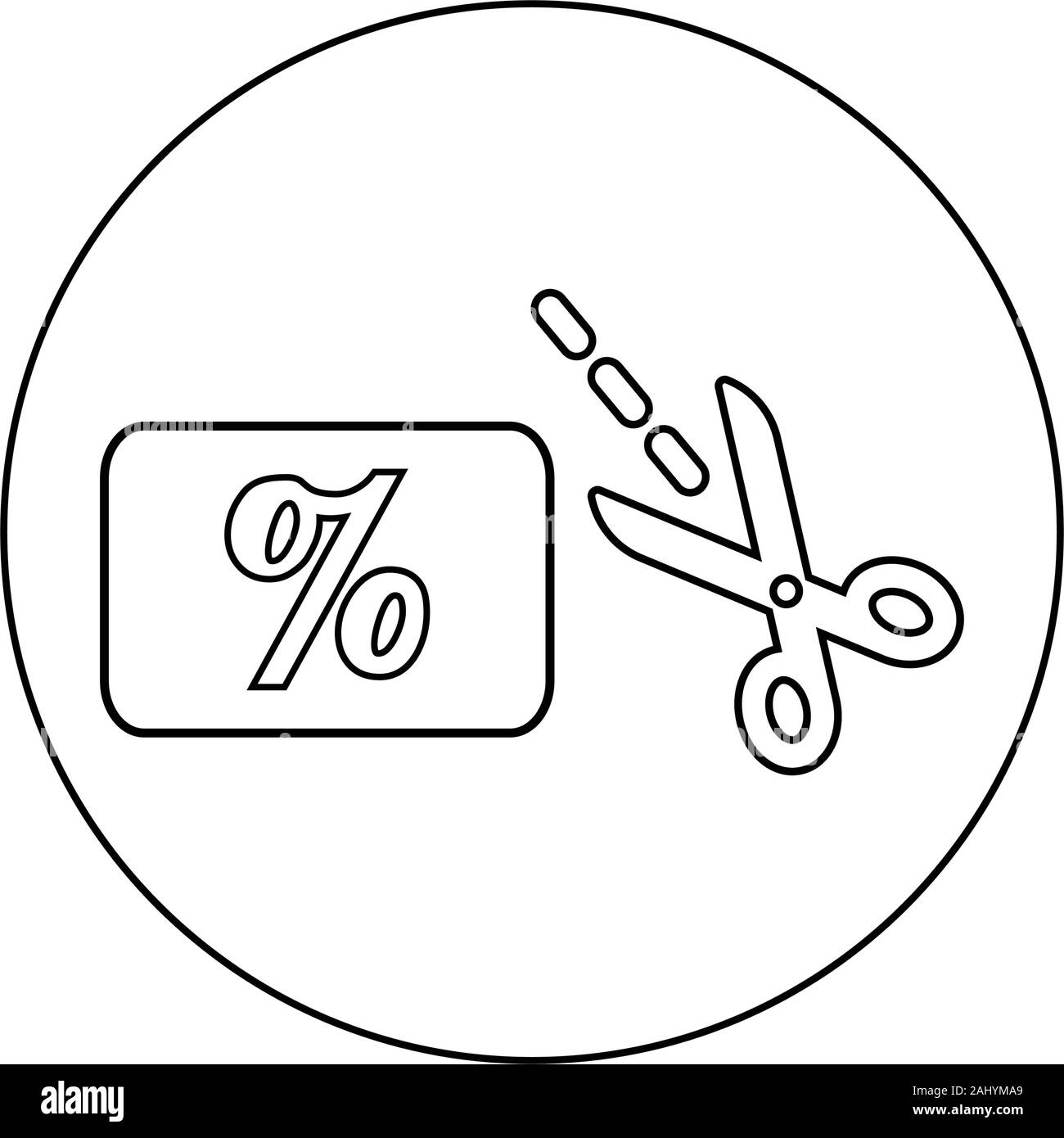 Cut, discount, offer icon logo Stock Vector Image & Art - Alamy