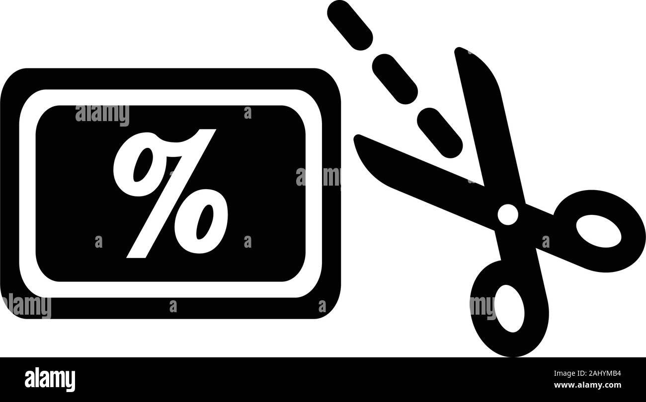 Cut, discount, offer icon logo Stock Vector Image & Art - Alamy